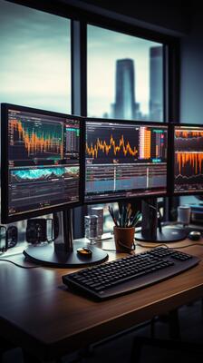 Multiple Computer Screens Stock Photos, Images and Backgrounds for Free ...