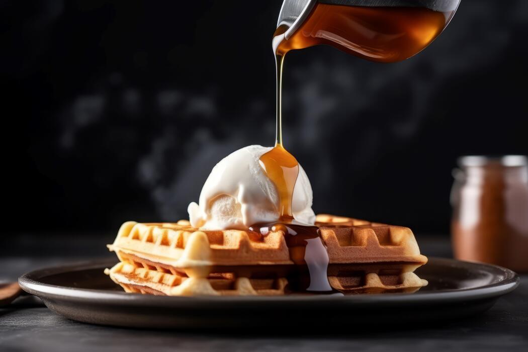 Waffle Syrup Stock Photos, Images and Backgrounds for Free Download