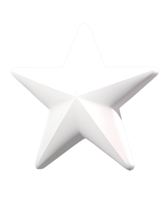 White Shining Star PNGs for Free Download