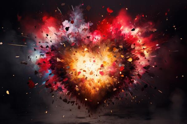 Exploding Heart Stock Photos, Images and Backgrounds for Free Download