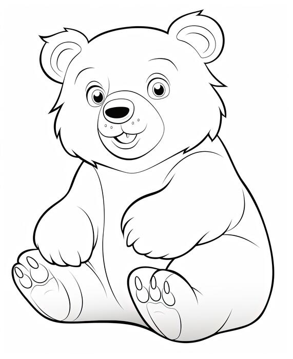 Page 2 | Bear Coloring Book Stock Photos, Images and Backgrounds for ...
