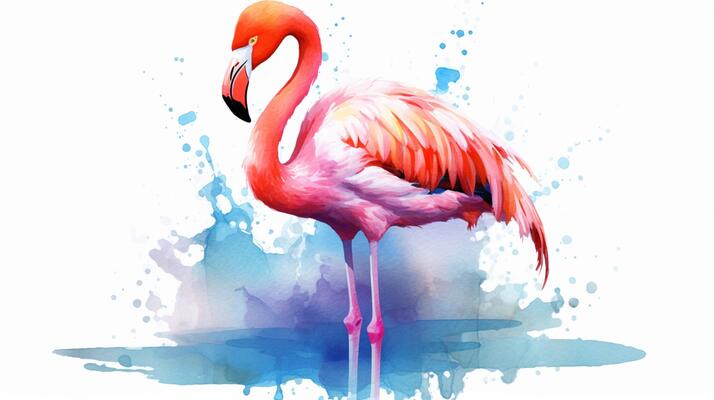 Flamingo Watercolor Stock Photos, Images and Backgrounds for Free Download