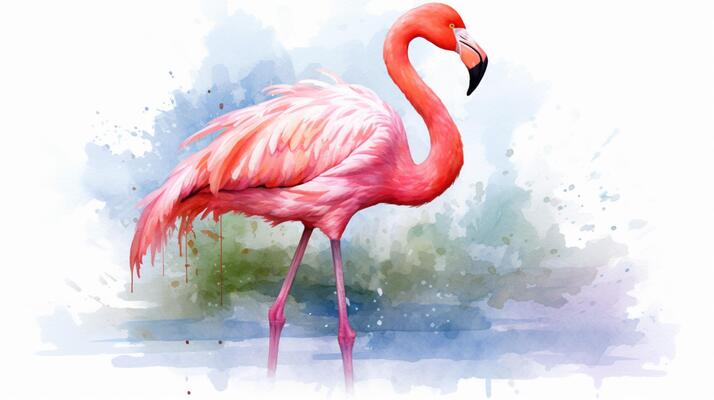 Flamingo Watercolor Stock Photos, Images and Backgrounds for Free Download