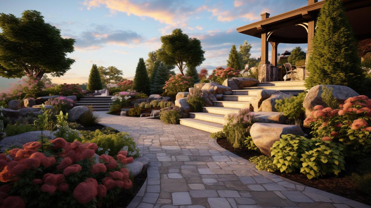 Landscaping Design Stock Photos, Images and Backgrounds for Free Download