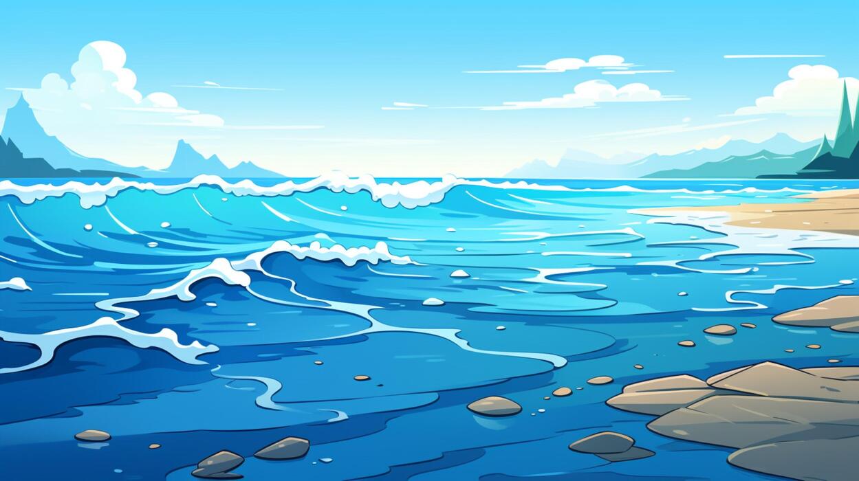 Ocean Waves Cartoon Stock Photos, Images and Backgrounds for Free Download