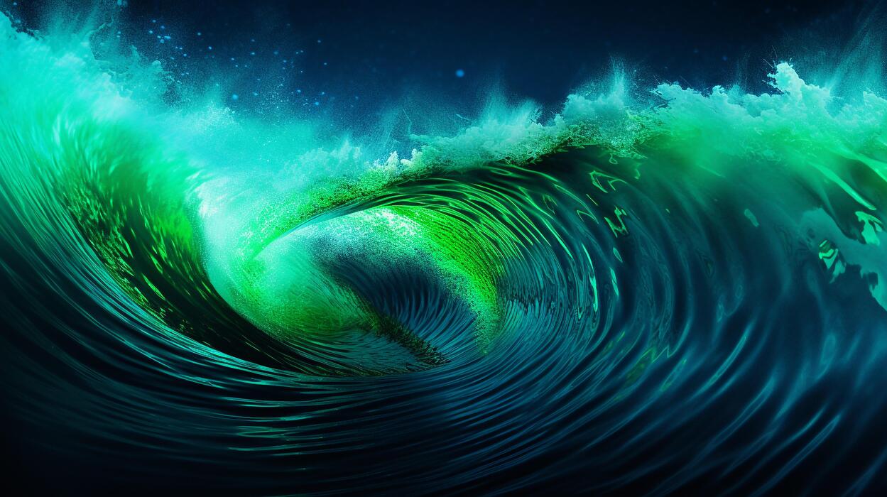 Green Wave Wallpaper Stock Photos, Images and Backgrounds for Free Download