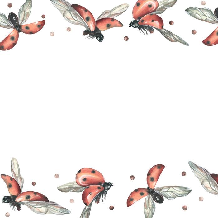 Ladybug Border Vector Art, Icons, and Graphics for Free Download