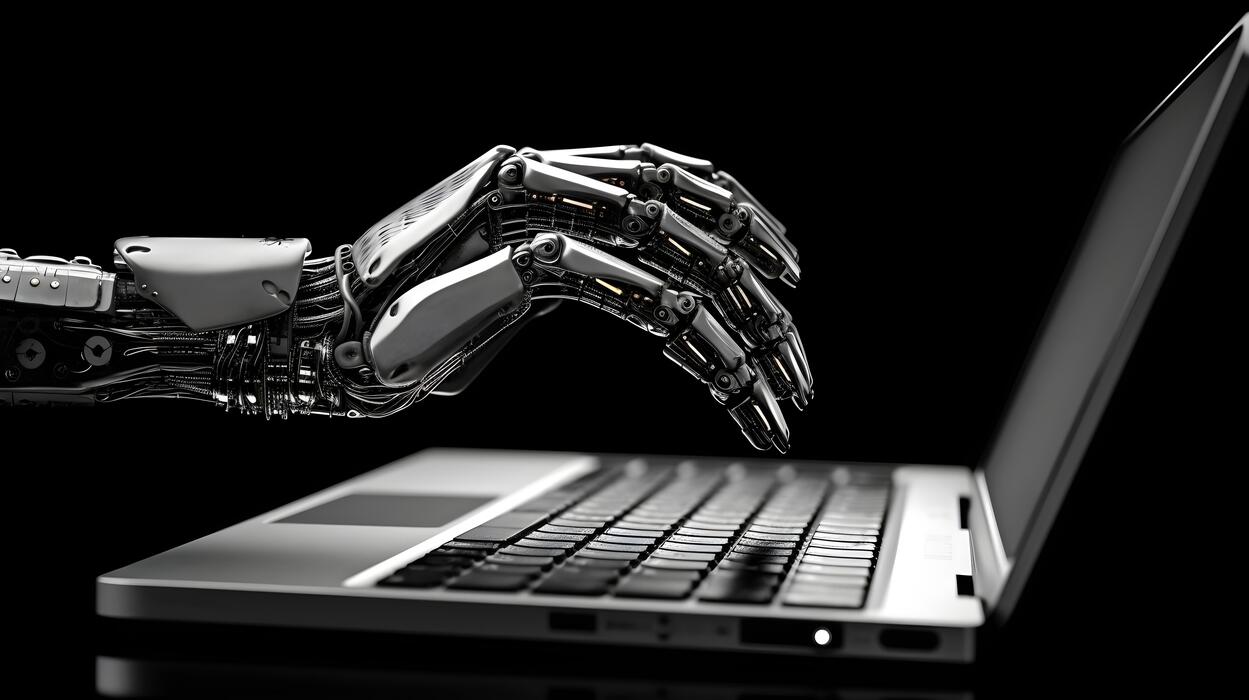 Robot Laptop Stock Photos, Images and Backgrounds for Free Download
