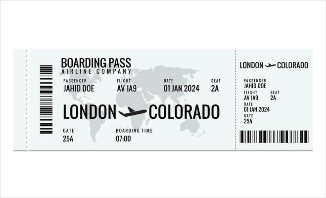Boarding Pass Vector Art Icons And Graphics For Free Download