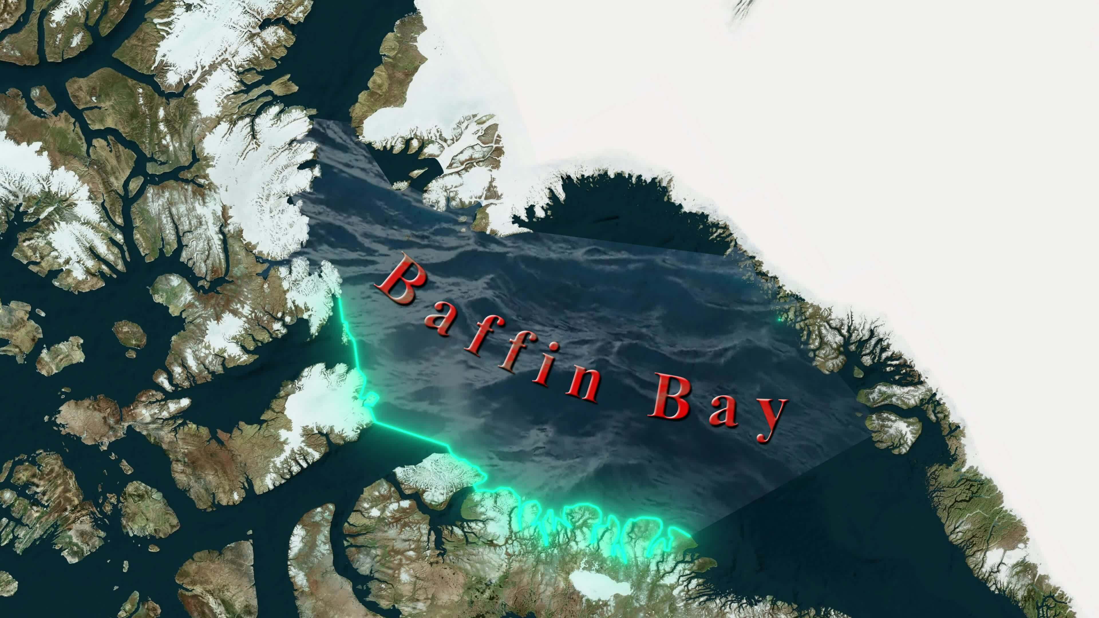Baffin Bay Map 30813690 Stock Video at Vecteezy
