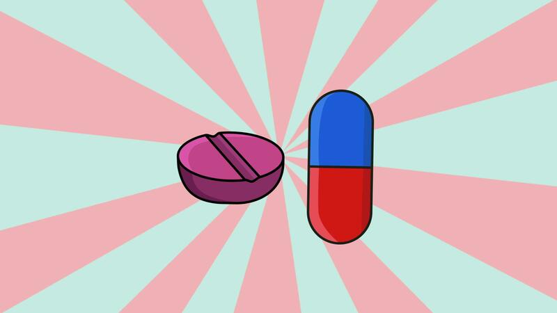 animated video of pills and medicine with a rotating background 30922181 Stock Video at Vecteezy