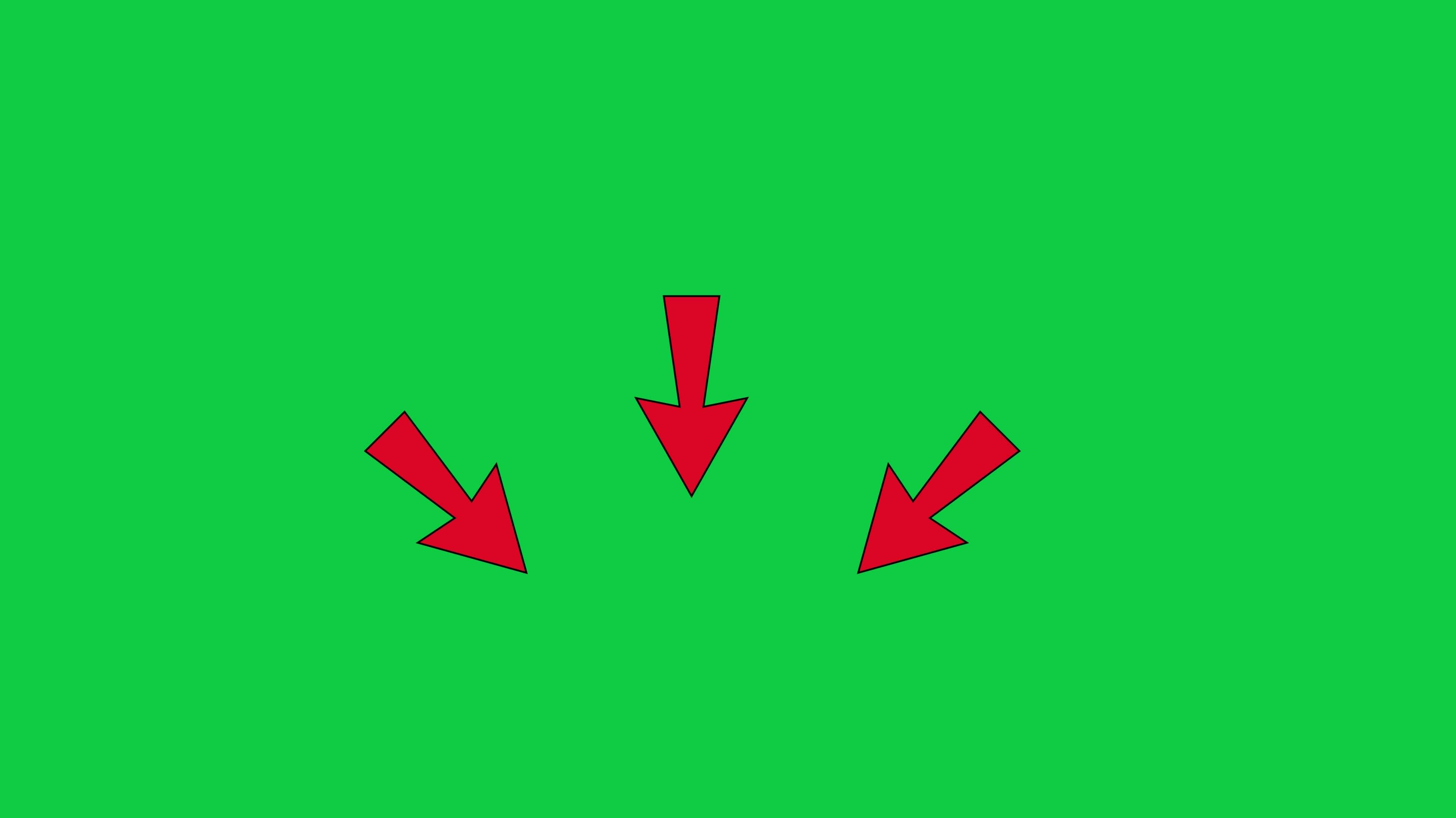Red arrow symbol is pointing object , direction, marking motion graphic ...