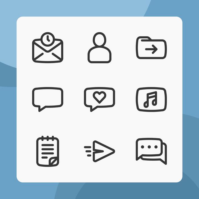 Chat Icon SVGs for Free Download