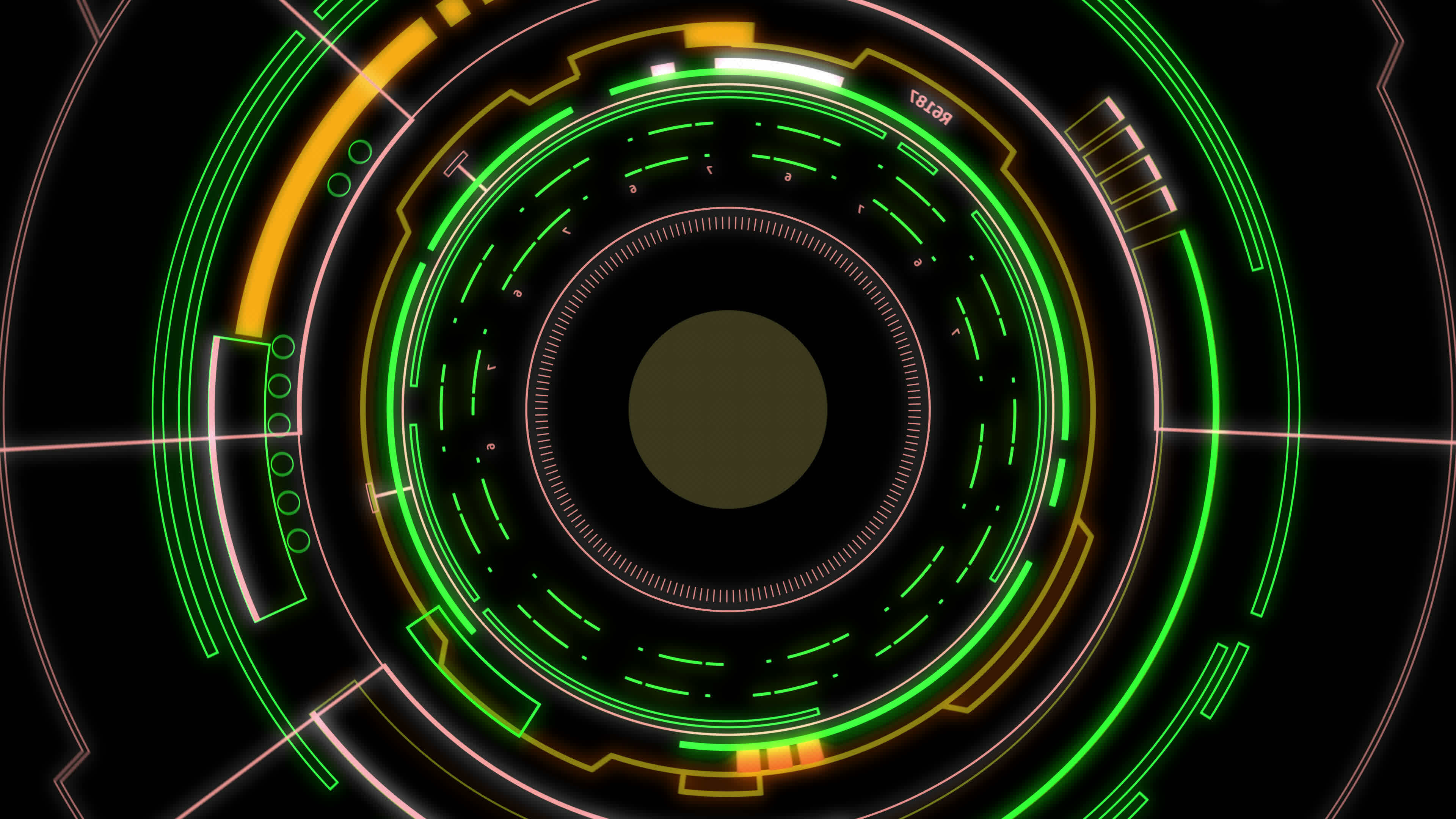 HUD circle interfaces, Hi-tech futuristic display, Hologram button, Loading,target, High Tech ...