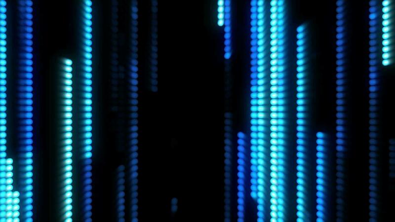 Computer Data High Tech Background. Futuristic Glowing Dot Moving ...