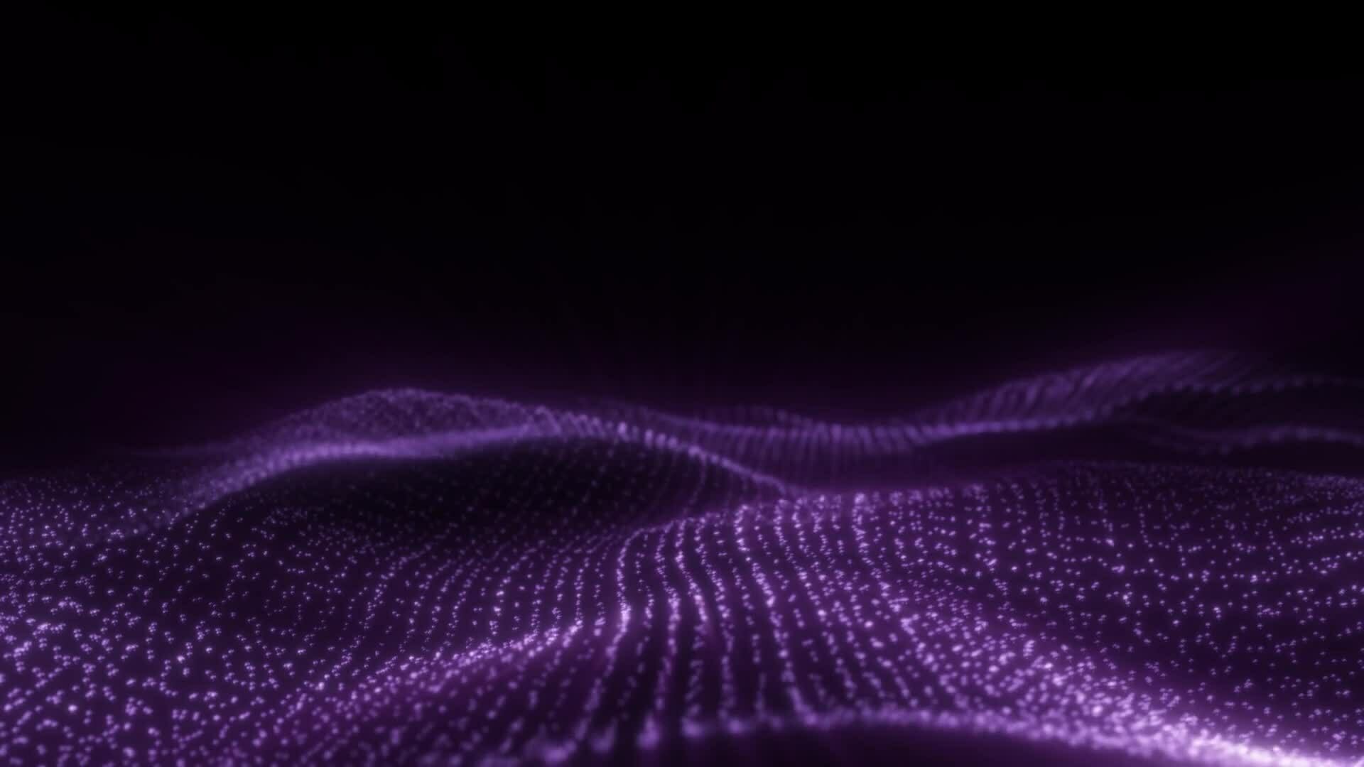 Abstract Digital Particle Wave And Lights Background Digital Particle