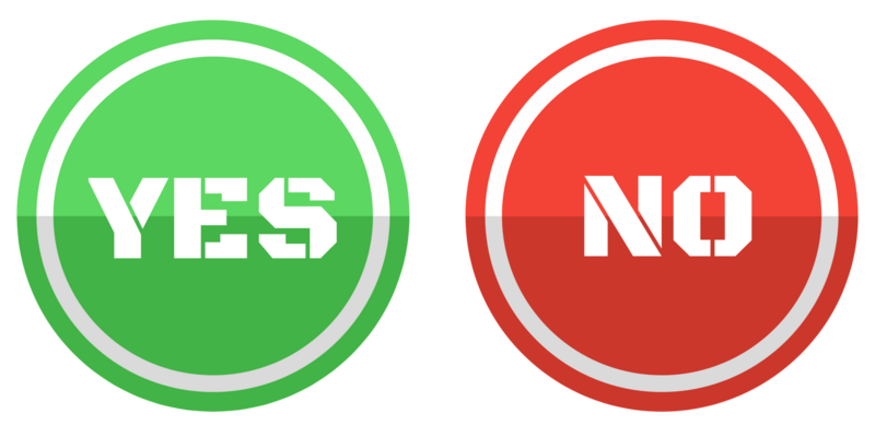 Yes Or No PNGs for Free Download