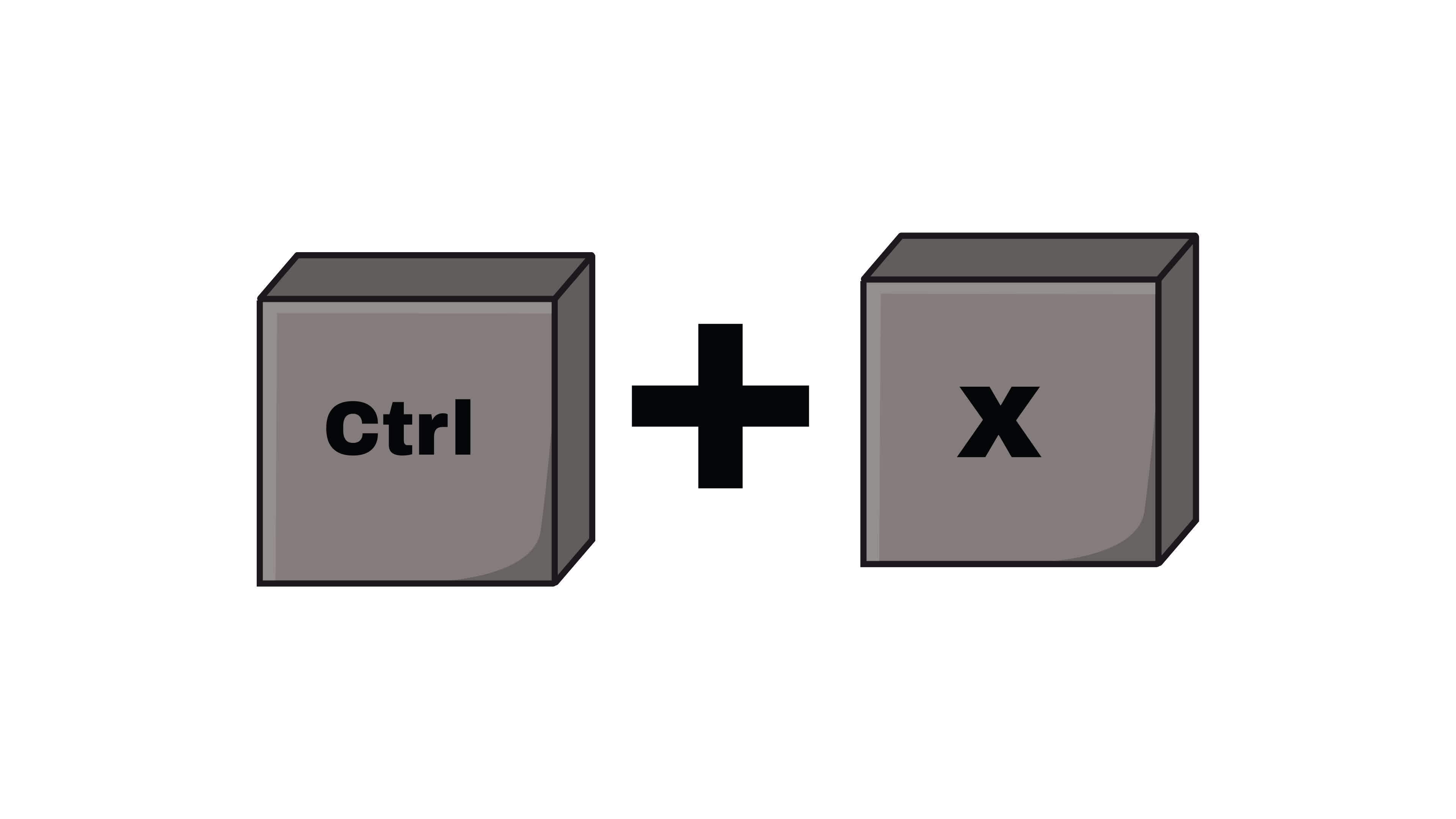Animated Video Forms The Ctrl Button And The X Button 31391973 Stock Video At Vecteezy