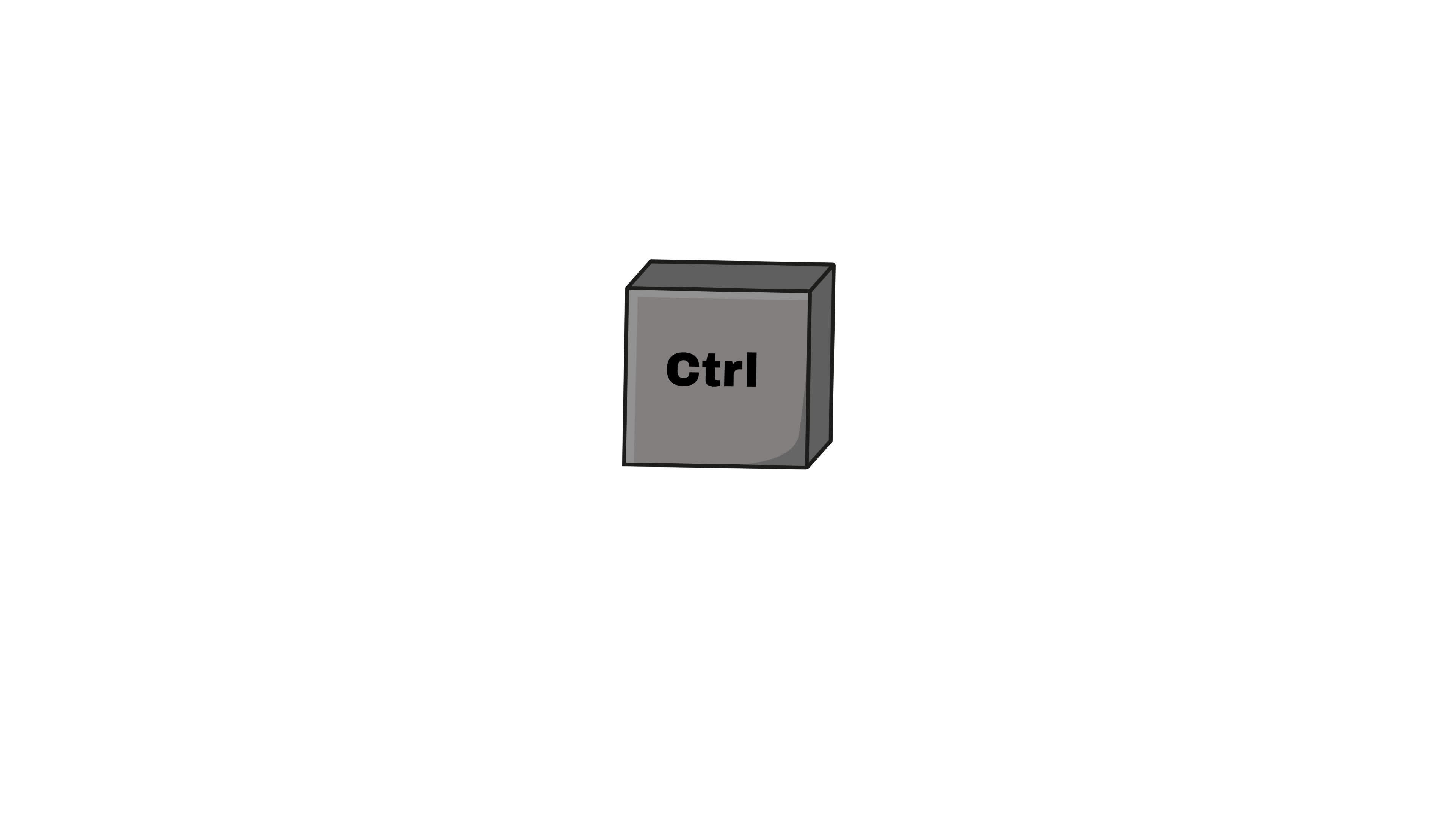 Animation of the shape of the CTRL key on the keyboard 31391995 Stock ...