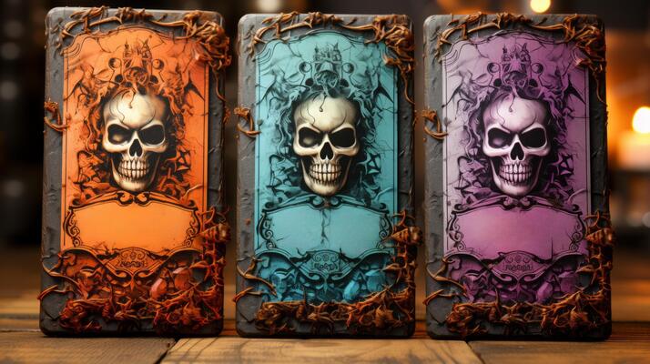 Skeleton Cards Stock Photos, Images and Backgrounds for Free Download