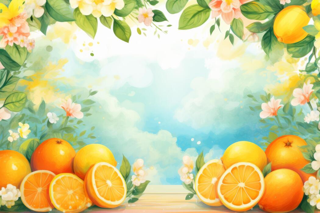 Watercolor Orange Fruit Stock Photos, Images and Backgrounds for Free ...