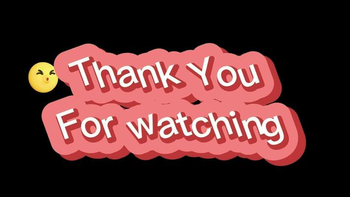 Thank You For Watching Youtube Stock Video Footage for Free Download