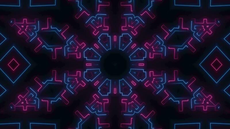 Futuristic Tech Kaleidoscope Geometric Seamless Infinite Loop Vj Loop Motion 31705847 Stock