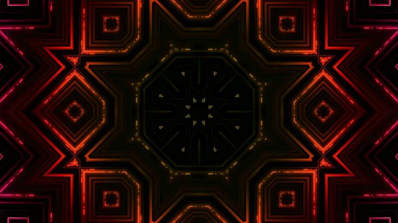 Futuristic Tech Kaleidoscope Geometric Seamless Infinite Loop Vj Loop Motion 31705860 Stock