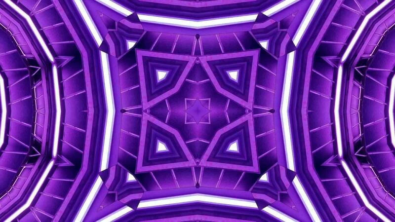 Futuristic Tech Kaleidoscope Geometric Seamless Infinite Loop Vj Loop