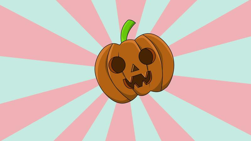 Animated Halloween pumpkin icon with a rotating background 31743480 Stock Video at Vecteezy