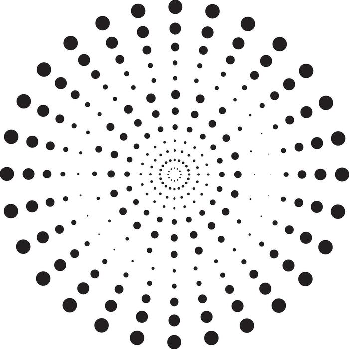 Dotted Circle Pattern Vector Art, Icons, and Graphics for Free Download