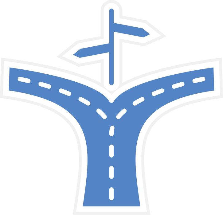 2 Way Road Vector Art, Icons, and Graphics for Free Download