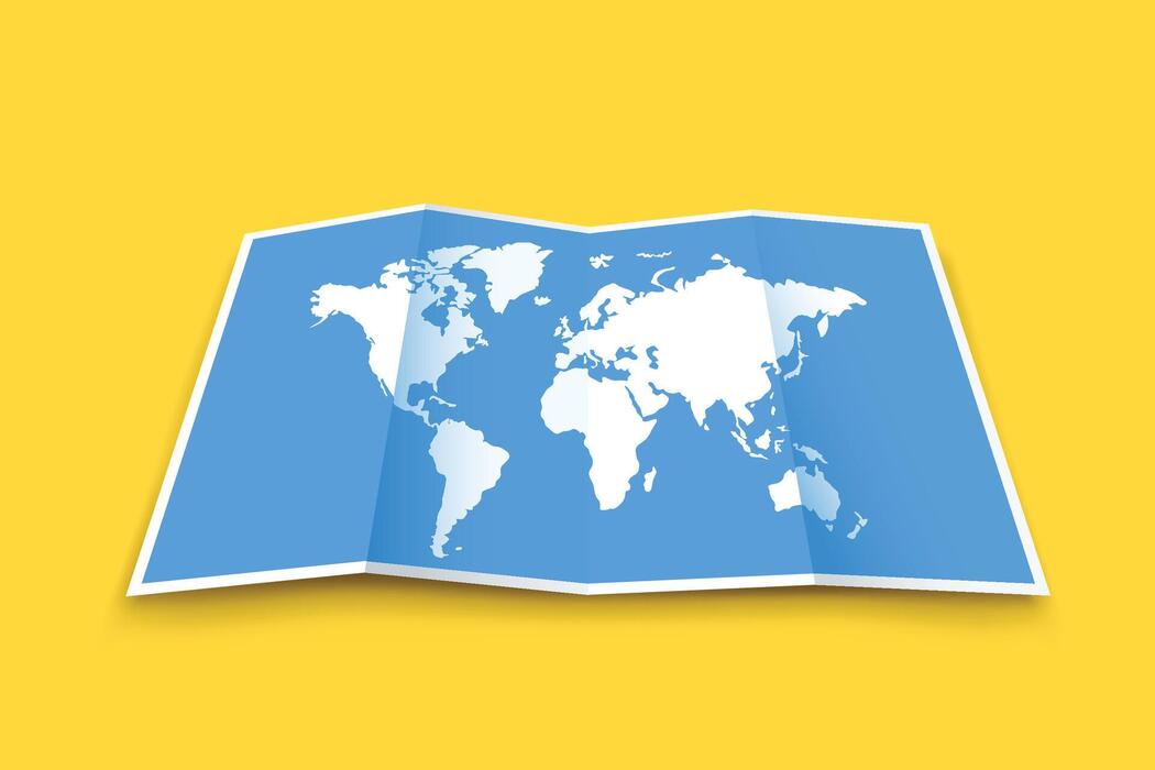 Simple World Map Vector Art, Icons, and Graphics for Free Download