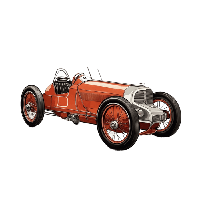 Vintage Race Car PNGs for Free Download