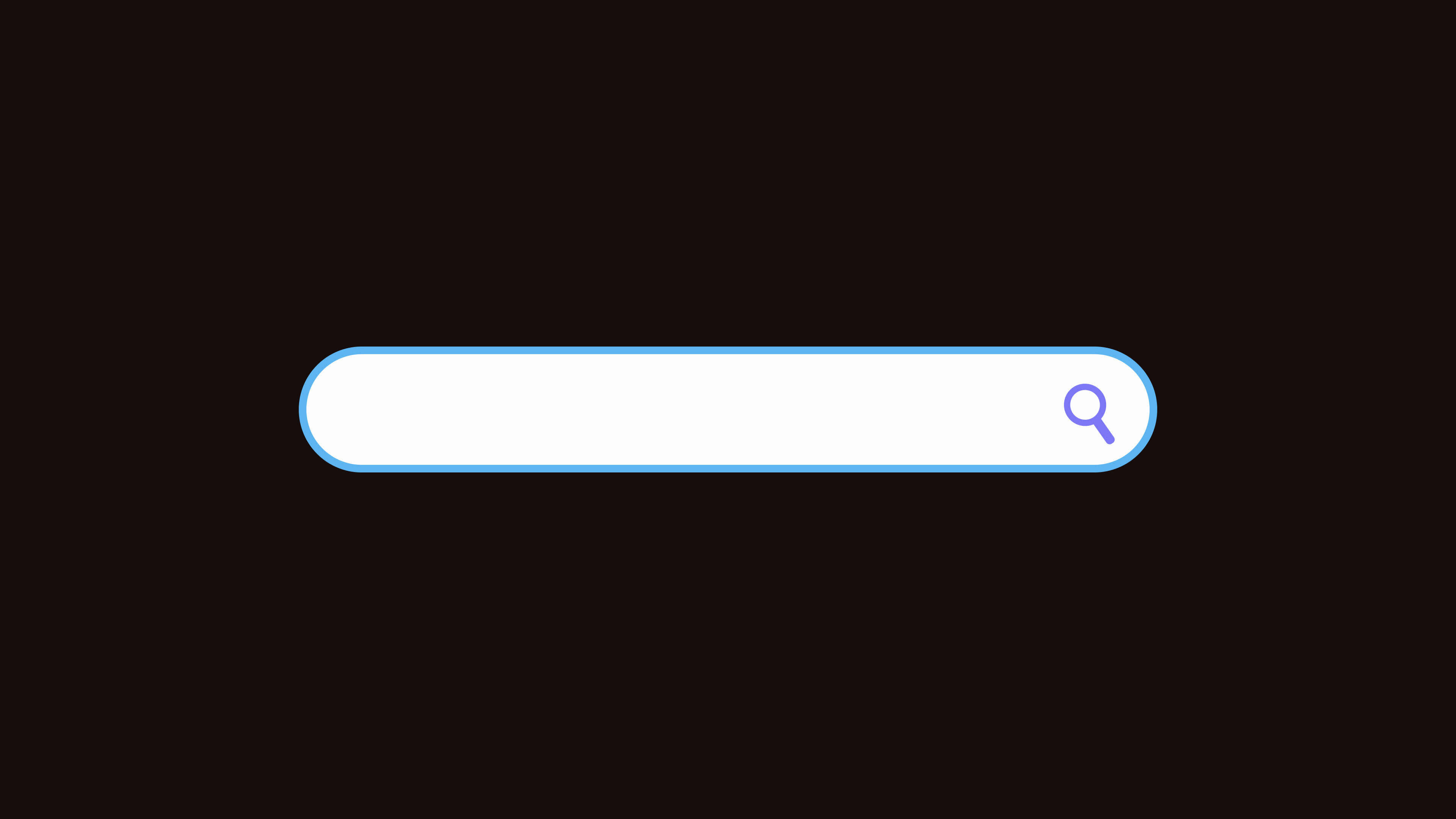 Search Bar Alpha channel Animation. Typing Search Address navigation bar box, search web browser ...
