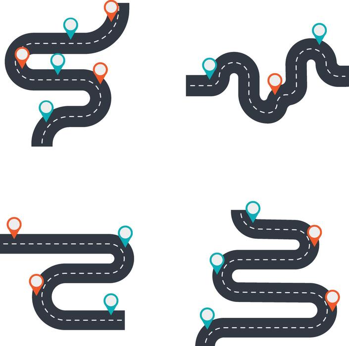 Road Map Vector Art, Icons, and Graphics for Free Download