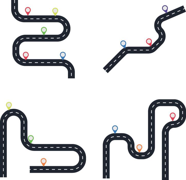Road Map Vector Art, Icons, and Graphics for Free Download