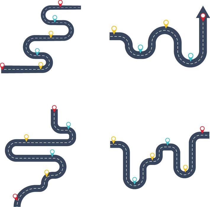 Road Map Vector Art, Icons, and Graphics for Free Download