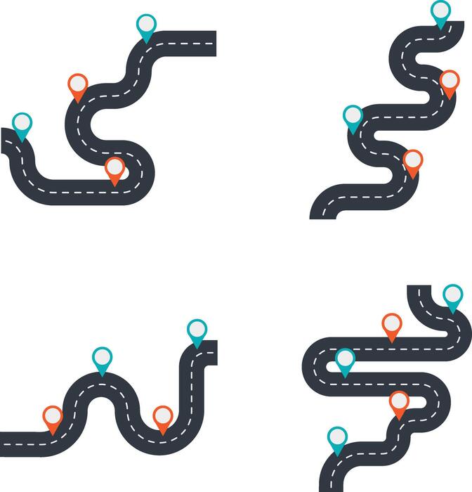Road Map Vector Art, Icons, and Graphics for Free Download