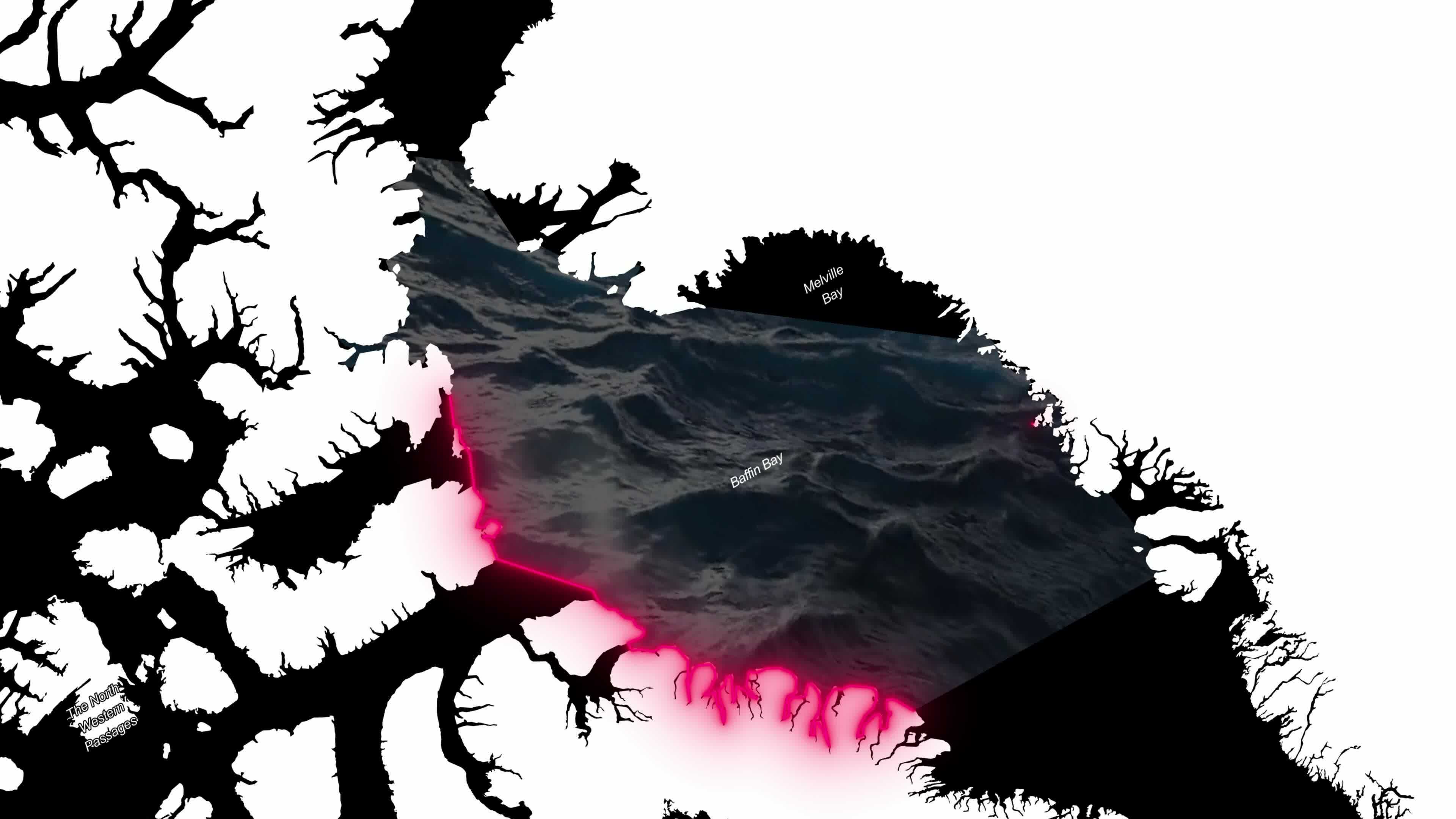 Baffin Bay Map 32308427 Stock Video at Vecteezy