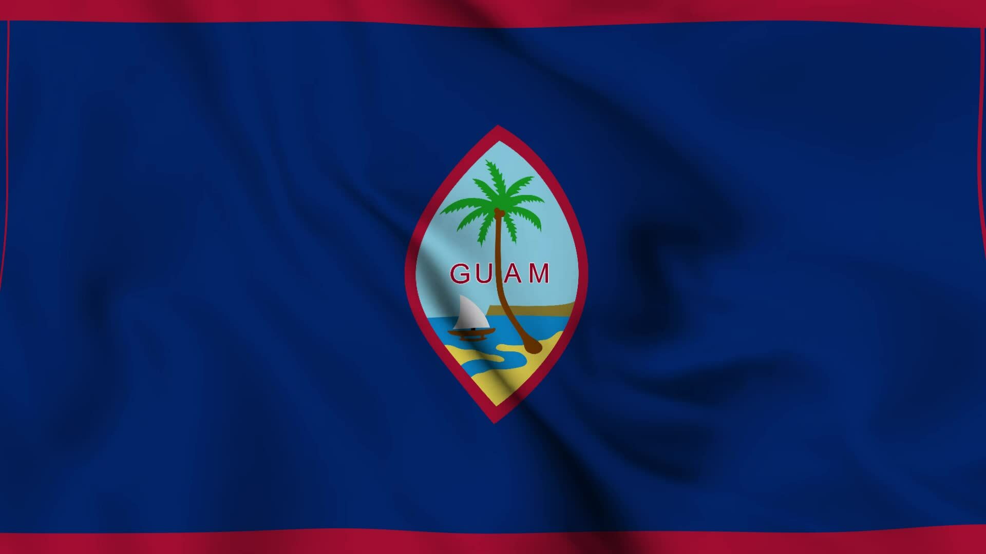 Guam Waving Flag Realistic Animation Video 32308747 Stock Video at Vecteezy