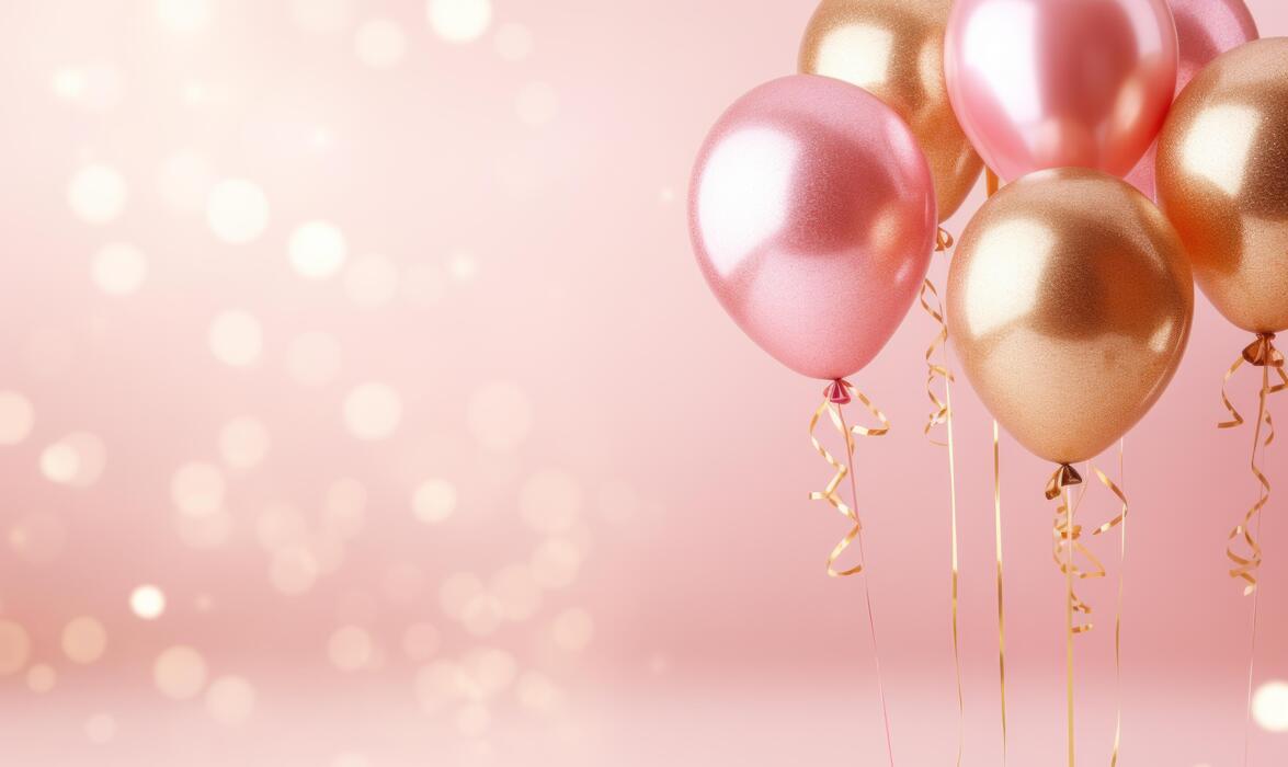 Pink Gold Balloons Stock Photos, Images and Backgrounds for Free Download