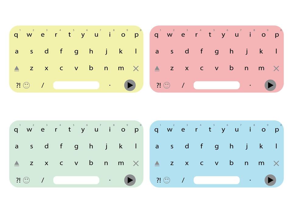 Mobile Keyboard Vector Art Icons And Graphics For Free Download