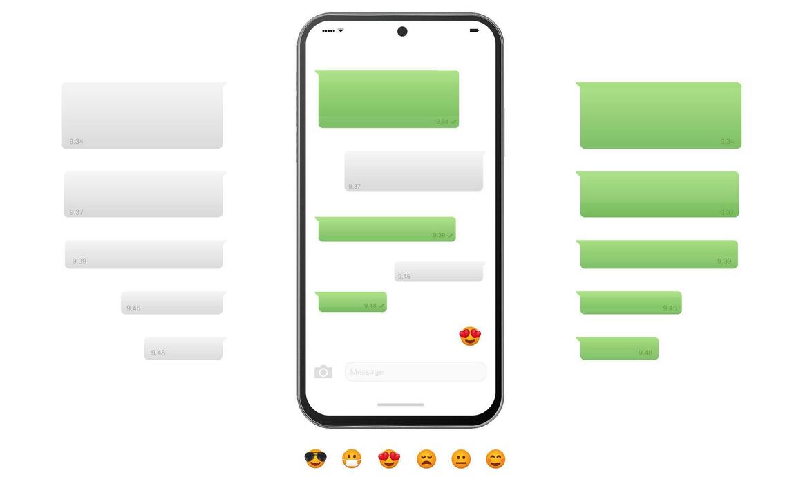 Whatsapp Chat Template Vector Art, Icons, and Graphics for Free Download