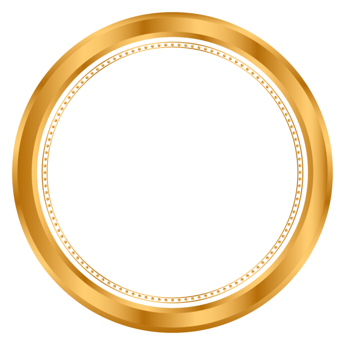 Gold Circle Border PNGs for Free Download