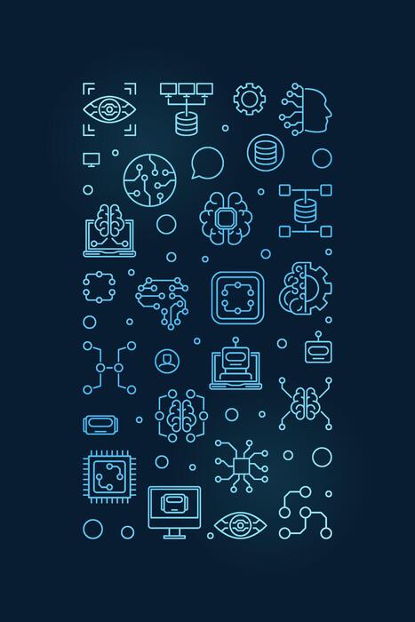 Machine Learning Background Vector Art, Icons, and Graphics for Free ...