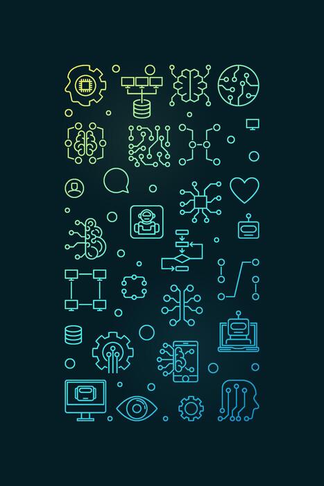 Machine Learning Background Vector Art, Icons, and Graphics for Free ...