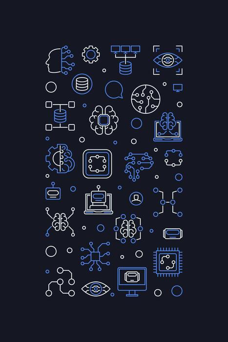 Machine Learning Background Vector Art, Icons, and Graphics for Free ...