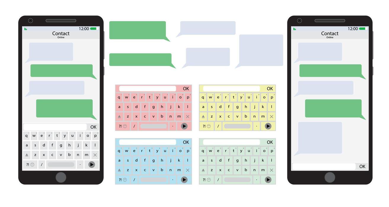 Mobile Keyboard Vector Art Icons And Graphics For Free Download