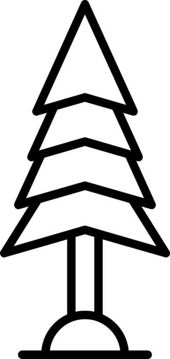 Simple Pine Tree Outline Vector Art, Icons, and Graphics for Free Download